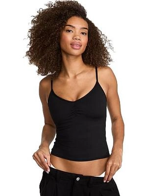 Pink Relay™ Ruched Bra Tank - Black