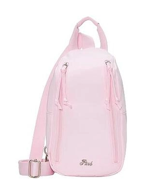 Pink Satin Sling Bag - Pink