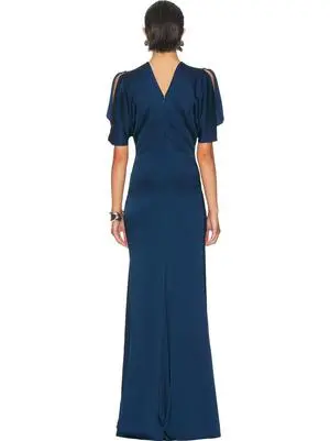 Victoria Beckham Victoria Beckham Isabella Gown Dark Ocean