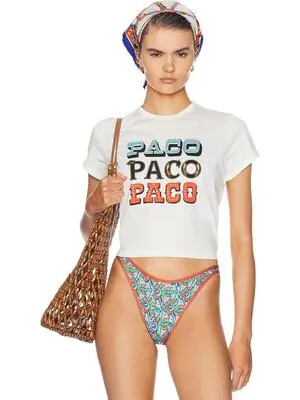 Rabanne Graphic T-shirt - White