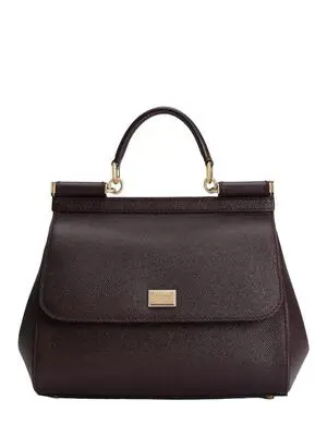 Dolce & Gabbana Sicily Large Top Handle Bag - Brown