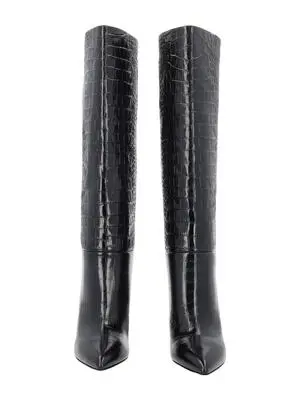Paris Texas Stiletto Boot 85 - Black