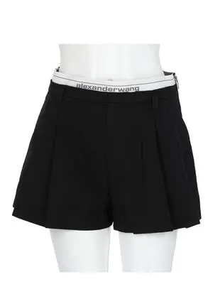 Alexander Wang Logo Elasticated Waist Shorts - Black