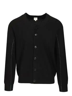 Paul Smith Merino Wool Button-down Cardigan - Black