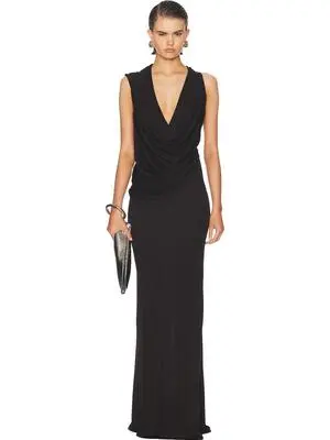 TOM FORD Crepe Jersey Evening Dress - Espresso