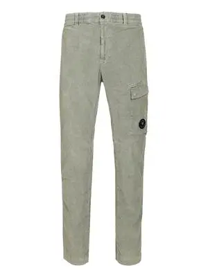 C.P. COMPANY Wide Leg Corduroy Trousers - Gray