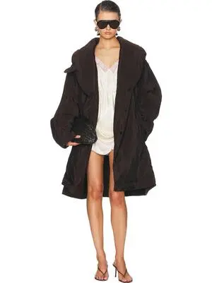 Magda Butrym Long Coat - Brown