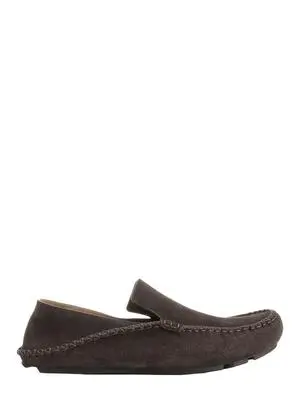 LOEWE LOEWE Rambla Suede Driving Loafers