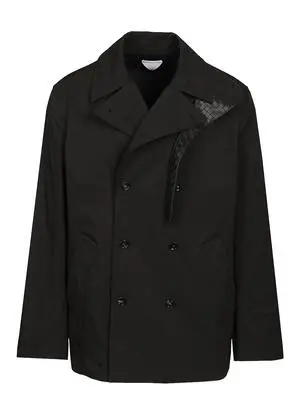 Bottega Veneta Nylon And Cotton Coat - Black