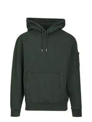 C.P. COMPANY Hooded Fleece Sweatshirt - Green