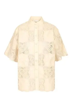 ZIMMERMANN ZIMMERMANN Wanderlust Crochet Shirt