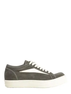 Rick Owens Suede Lace-up Sneakers - Gray
