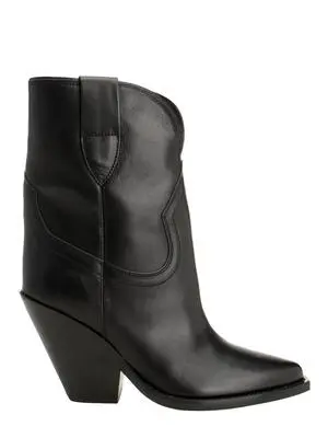 Isabel Marant Étoile Leyane Suede Calfskin Boots - Black