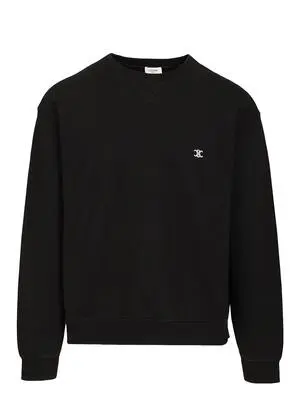 Celine Crew Neck Sweatshirt - Black