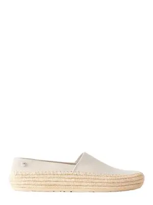 Loewe Rio Suede And Raffia Espadrilles - Beige