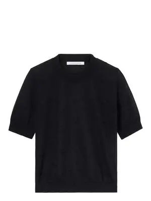Cecilie Bahnsen Cbfillo' Embroidered Ramie Blouse - Black
