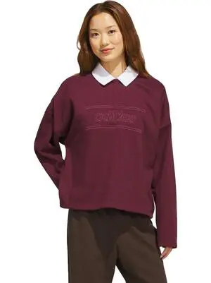 Adidas Elevated Everyday Graphic Sweatshirt - Maroon