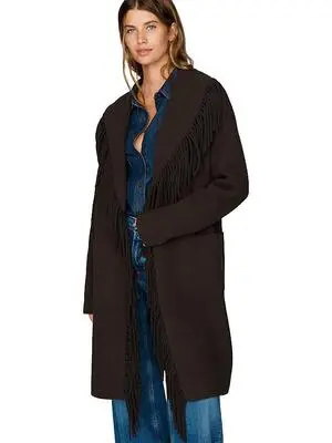 NVLT NVLT Eyelash Wrap Coatigan Sweater Espresso