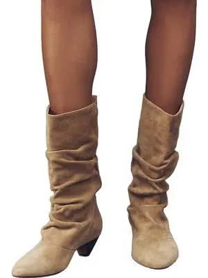 SILENT D Heidi Scrunch Boots - Desert