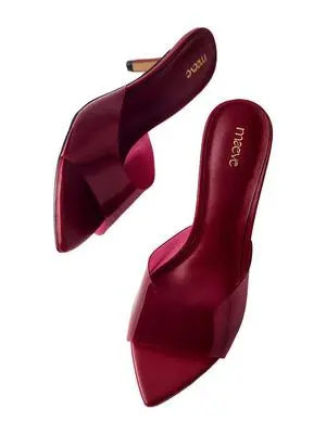 MAEVE Maeve PVC Pointed-Toe Mule Heels