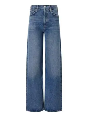 AGOLDE AGOLDE Ren Long High-Rise Wide-Leg Jeans