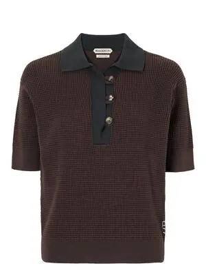 JW Anderson Cotton-blend Polo Shirt - Brown
