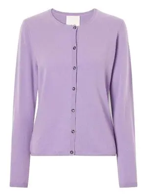 ALLUDE Cashmere Cardigan - Lilac