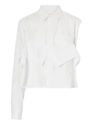 SACAI Sacai Poplin Shirt With Sculptural Folds