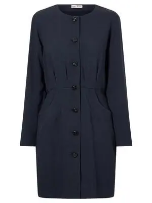 BLAZÉ MILANO Luna Friesian Crepe Mini Dress - Navy