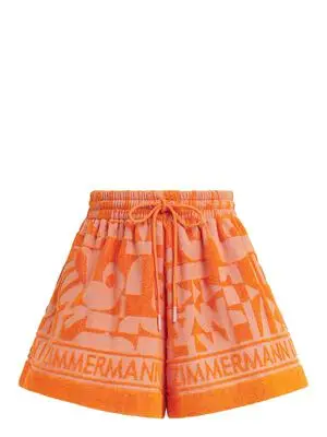 Zimmermann Terry Solstice Shorts - Orange