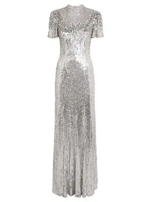 JENNY PACKHAM Jenny Packham Embellished Viola Gown