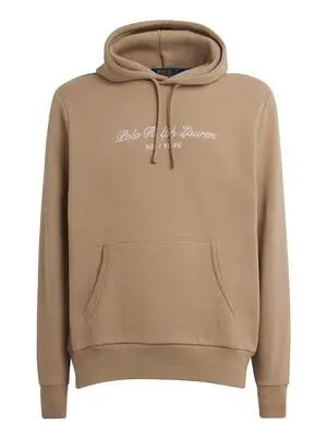 Polo Ralph Lauren Embroidered Logo Hoodie - Brown