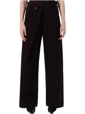 AGOLDE Belt-loop Corduroy Pants - Black