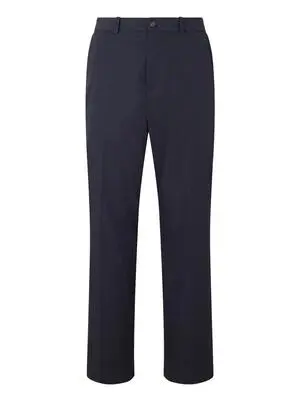 A.p.c. Dylan Straight-leg Cotton-poplin Trousers - Blue