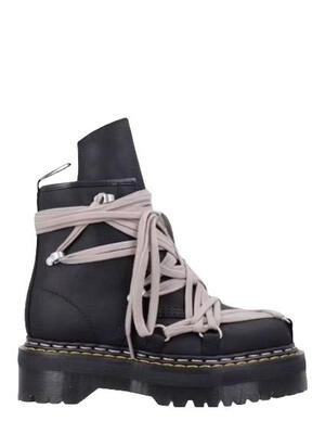 Rick Owens Lace-up Ankle Boots - Black