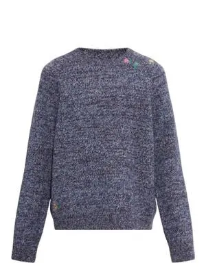 Dries Van Noten Crew Neck Long-sleeved Knitwear - Blue