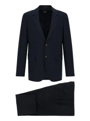 Hugo Boss Two-piece Set: Long-sleeved Blazer And Trousers - Blue