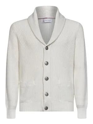 BRUNELLO CUCINELLI Brunello Cucinelli Shawl Collar Button Cardigan