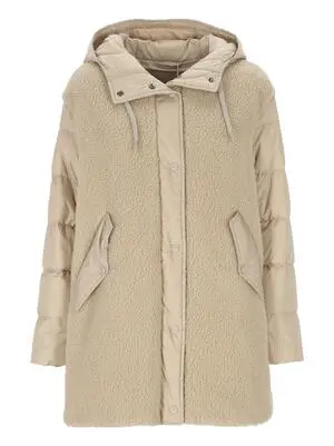 Herno Quilted Panel Hooded Coat - No