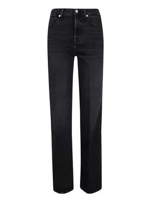 7 For All Mankind Belt Loop Jeans - Black
