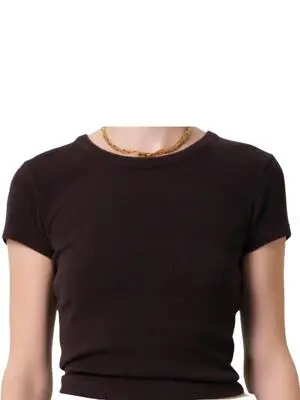 Citizens Of Humanity Ribbed Knit T-shirt - Choco