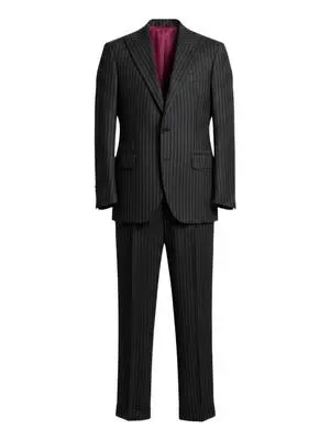 Brunello Cucinelli Striped Suit - Black