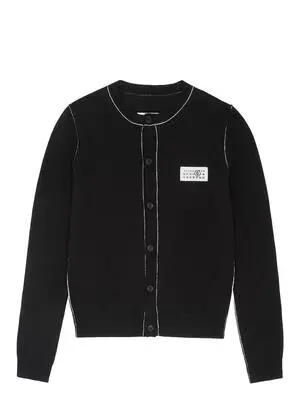 MAISON MARGIELA Button-front Knit Cardigan - Black