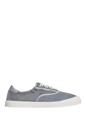 Moncler Vera Leisure Suede Lace-up Sneakers - Grey