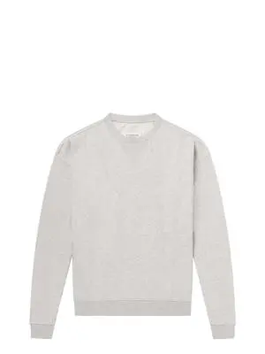 MAISON MARGIELA Double Layered Cotton-fleece Sweatshirt - Gray