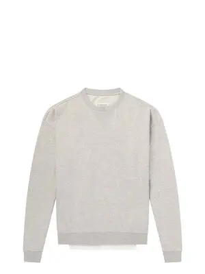 MAISON MARGIELA Double Layered Cotton-fleece Sweatshirt - Gray