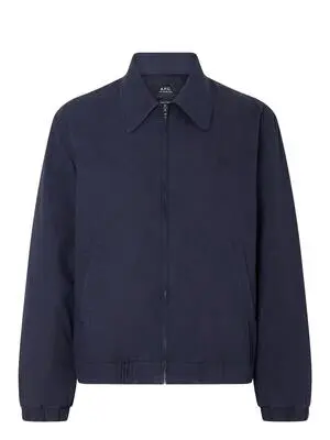 A.p.c. William Cotton-gabardine Blouson Jacket - Blue
