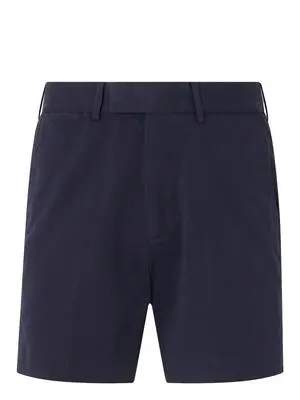 TOM FORD Straight-leg Cotton-blend Twill Shorts - Blue