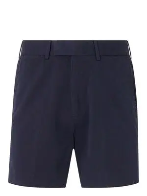 TOM FORD Straight-leg Cotton-blend Twill Shorts - Navy