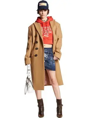 Dsquared2 80's Deana Coat - Black